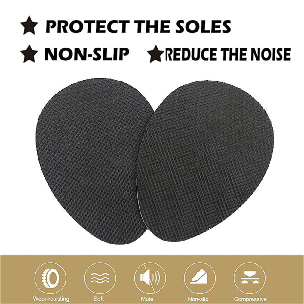 2 Self-Adhesive Anti-Slip Stick on Shoe Grip Pads Non-Slip Rubber Sole ...