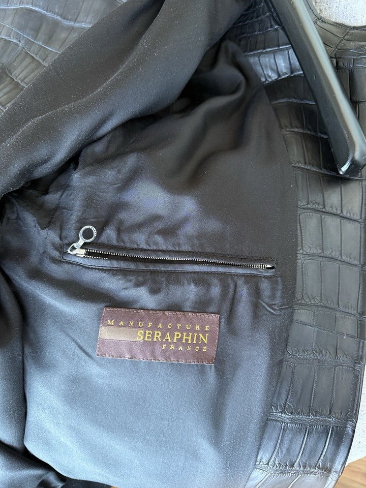 Seraphin Alligator Leather Bomber EU 48/S | eBay