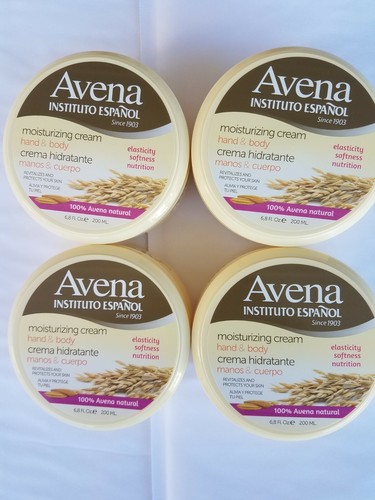 4 Pack Avena Instituto Español Moisturizing Cream Hand & Body 6.8 oz ...