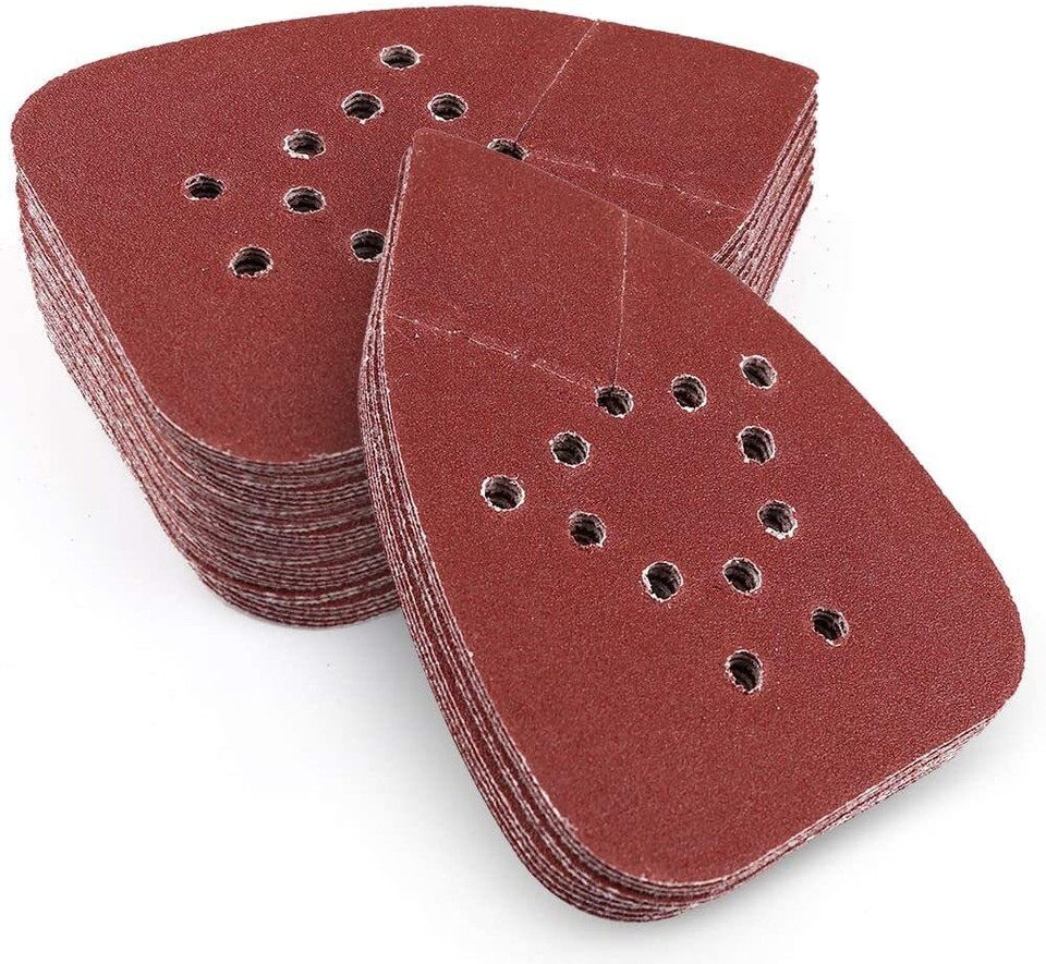 50PCS Mouse Sanding Pads Hook Loop Sandpaper Sheets for Black and ...