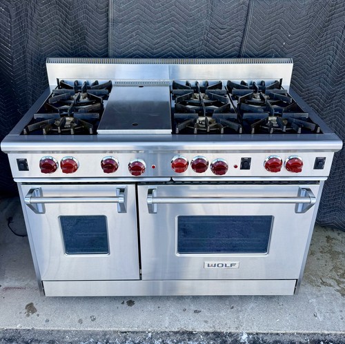 WOLF 48” Gas Range R486C 6 Burners + Charbroiler- Fully Tested- VIDEO ...