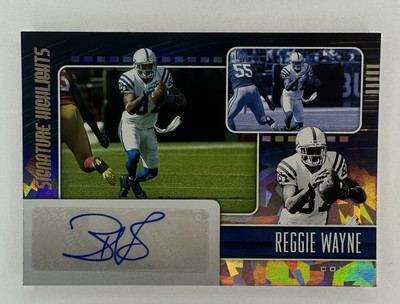 2024 PANINI MOSAIC REGGIE WAYNE SIGNATURE HIGHLIGHTS AUTO AUTOGRAPH ...