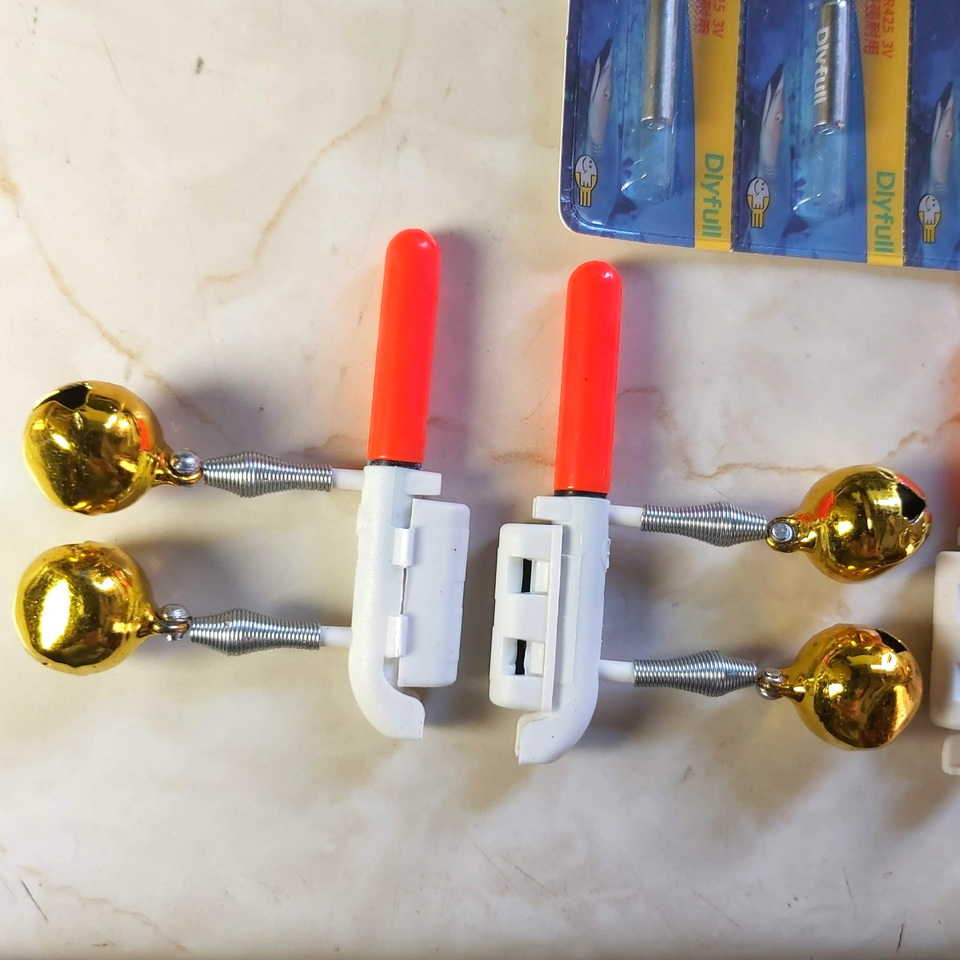 LED Sea Fishing Rod Tips x 3 Light Glow Stick Bite Indicator incl ...