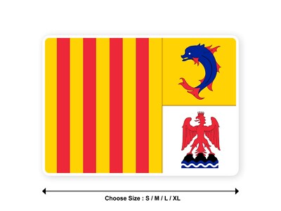 Sticker drapeau FRANCE PROVENCE ALPES COTE AZUR français paca region ...
