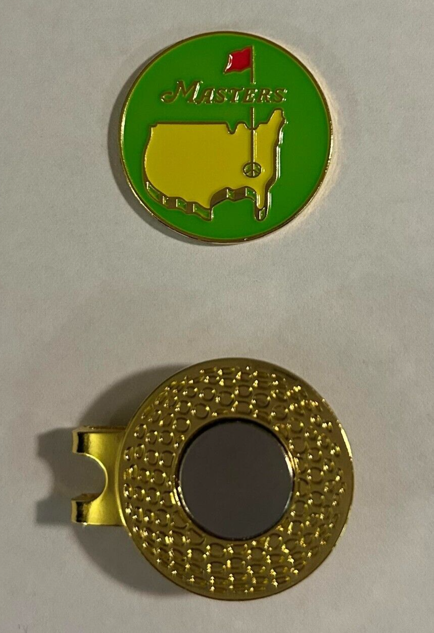 Masters Golf Ball Markers with Magnetic Hat Clips | eBay