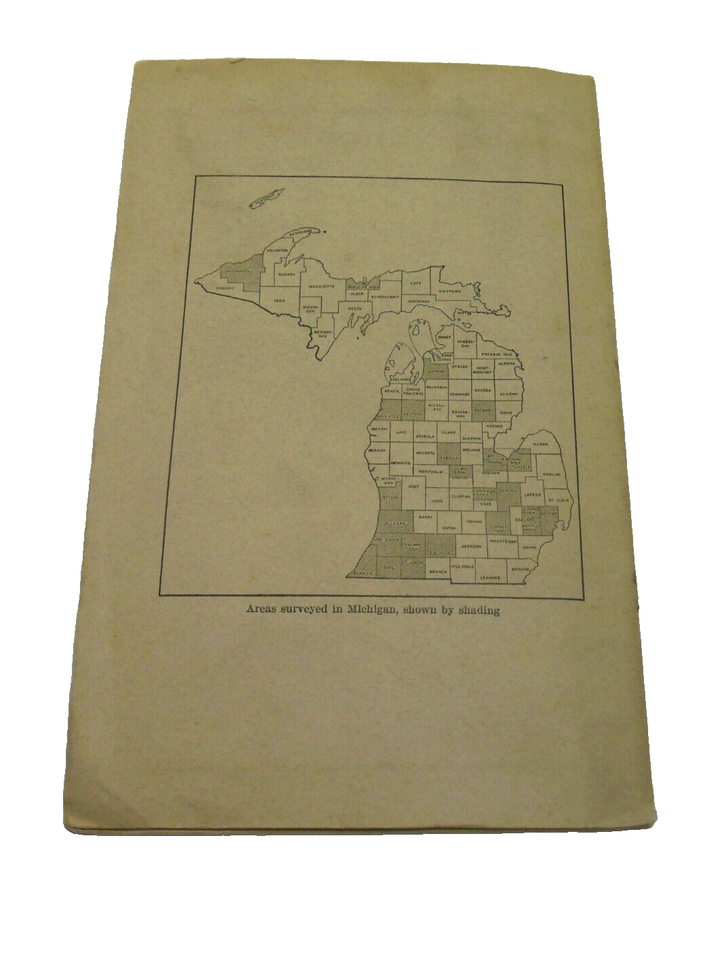 Antrim County Northern Michigan Soil Survey 1928 with Large Color Fold ...