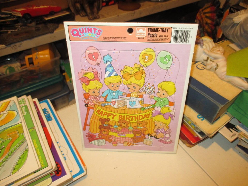 Quints Happy Birthday Vintage Frame Tray Puzzle | eBay