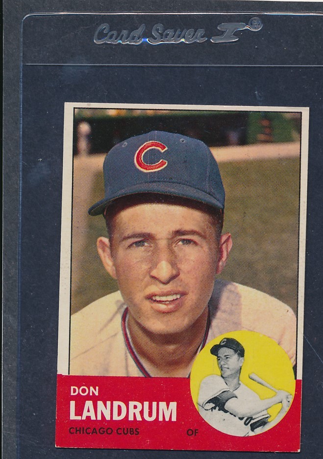 1963 Topps #113 Don Landrum Cubs EX 63T113-90316-2 | eBay