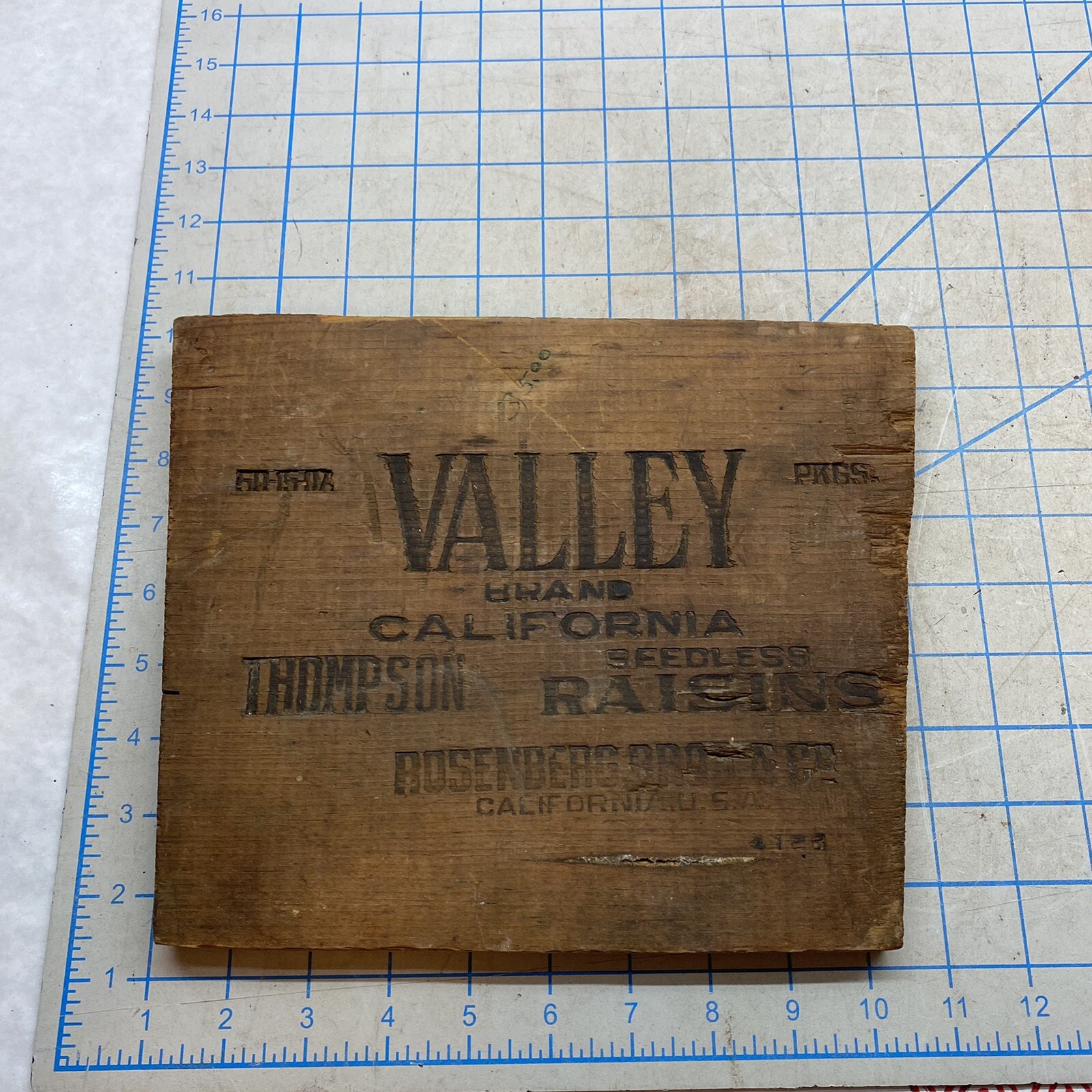 Vintage Valley Brand California Raisins Thompson Seedless Crate Wall ...