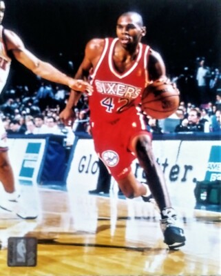 Philadelphia 76ers Jerry Stackhouse licensed unsigned action 8x10 photo ...