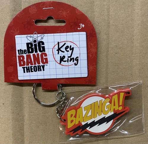 The Big Bang Theory Bazinga Name Rubber Key Ring Keychain, NEW UNUSED ...