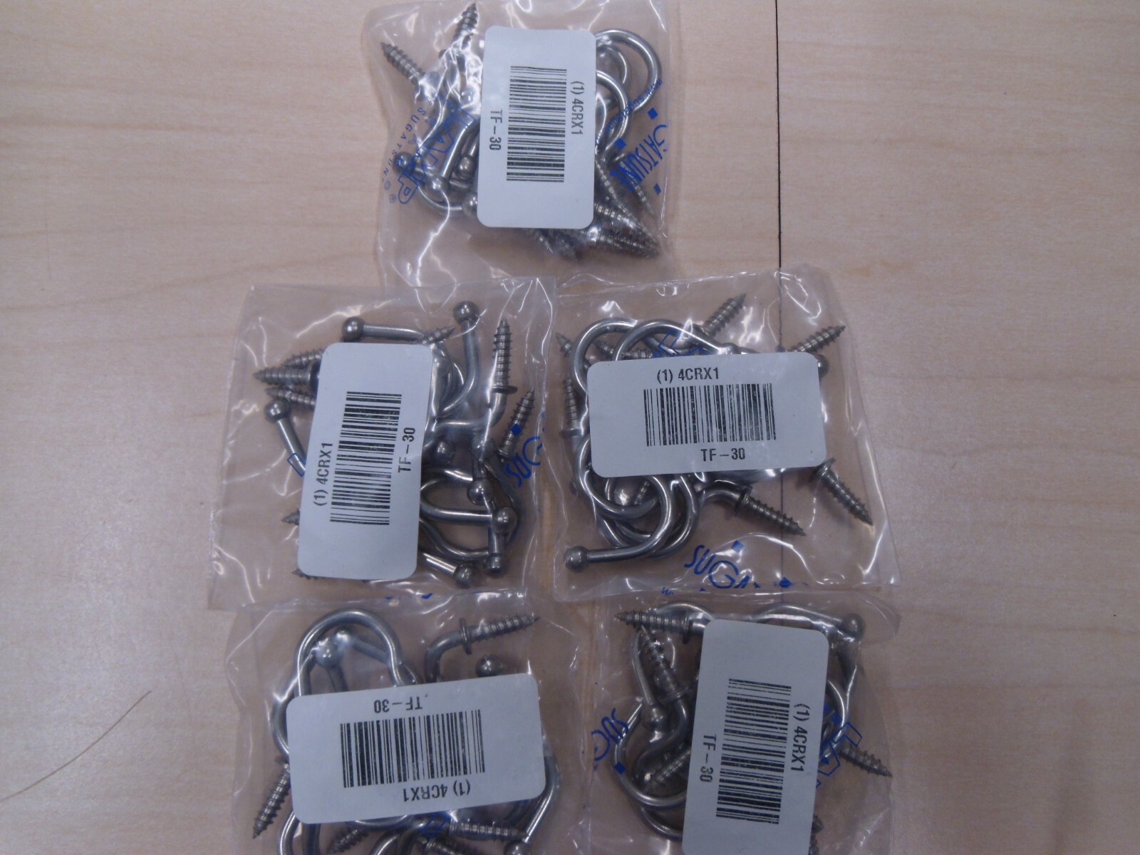 5 packs Sugatsune 4Crx1 Load Rated Hook,304 Ss,1-5/32 In, 10 ea per ...