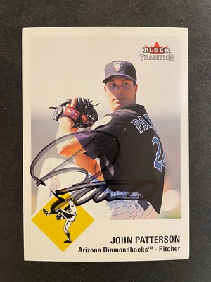 2003 Fleer SIGNED: John Patterson, D-BACKS #337 | eBay