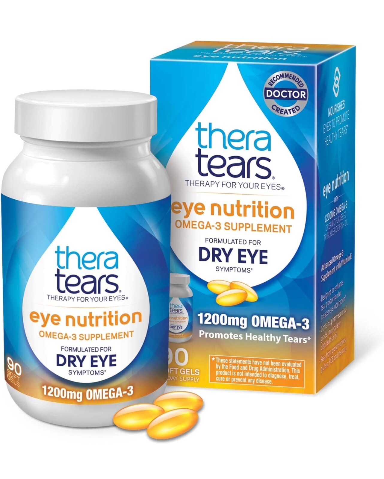 TheraTears Nutrition for Dry Eyes (omega-3 supplement) for sale online ...