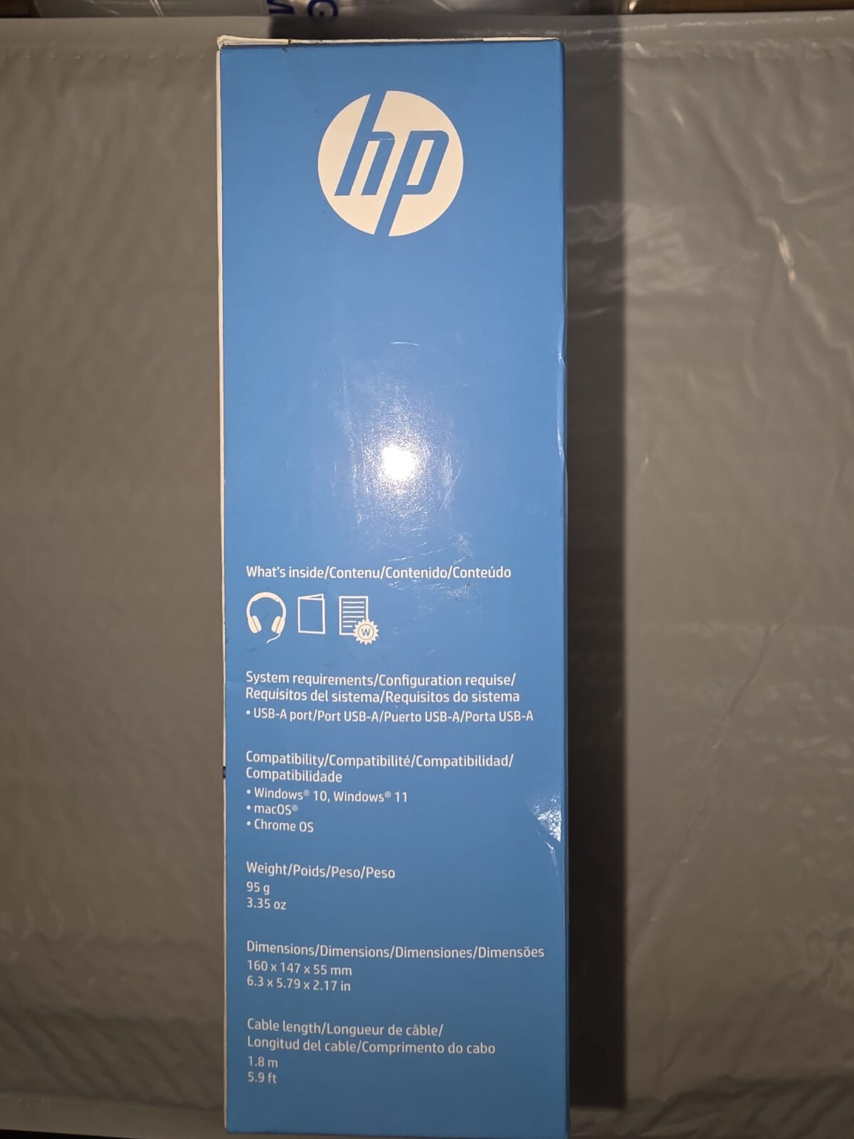 HP Stereo USB-A Headset G2 Wired Noise-Canceling Mic for PC Laptop ...