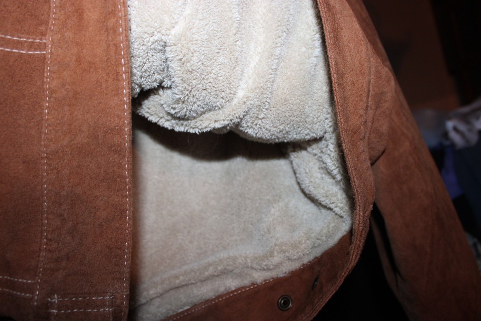 NEW MEN'S SCULLY LEATHER Jacket XXL WESTERN FLAX FUR LINED | eBay