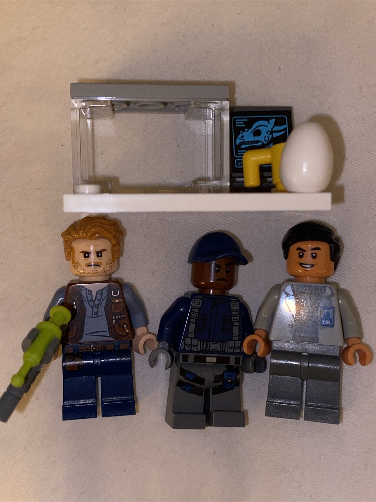 LEGO Jurassic World Dr. Henry Wu Jw017 ACU Tracker Jw039 Owen Grady ...