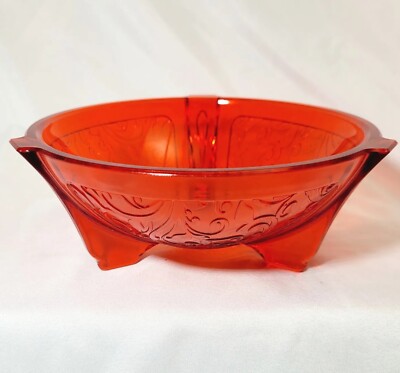 Rare Kopp Glass Commemorative Candy Bowl Embossed 90 Years Kopp Glass ...
