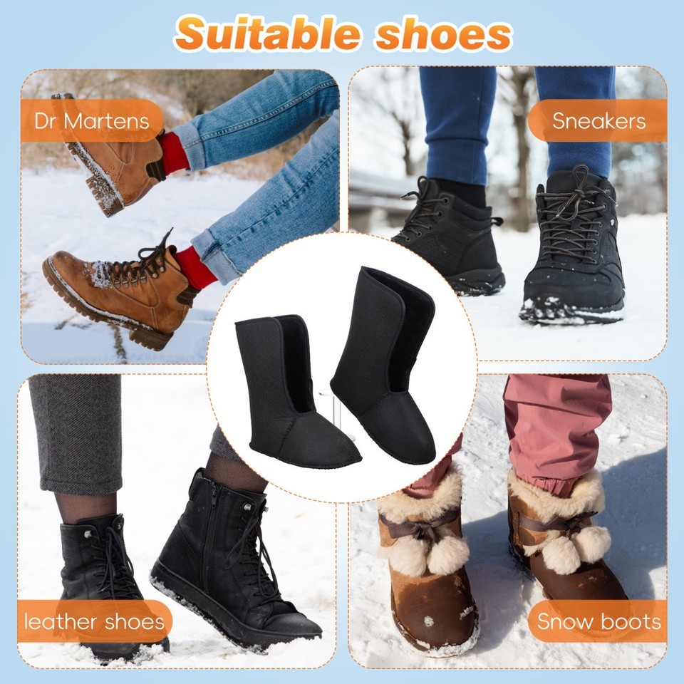 Fleece Boot Socks Cold Weather Liners Inner Lining for Snow Boots ...