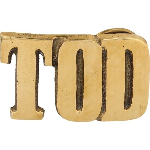 New Brass Tod Todd Name Tag Hippy Hippie 1970s NOS Vintage Belt Buckle ...
