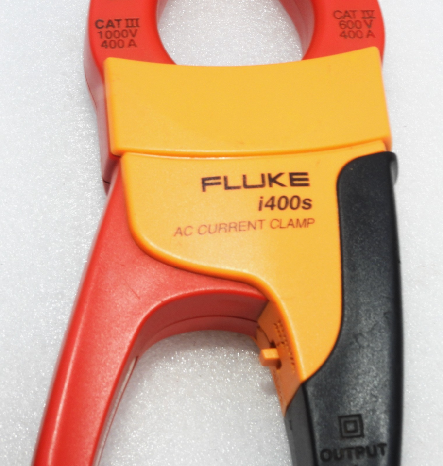 FLUKE MODEL i400S AC CURRENT CLAMP PROBE ACCESSORY SWITCHABLE CAT-III ...