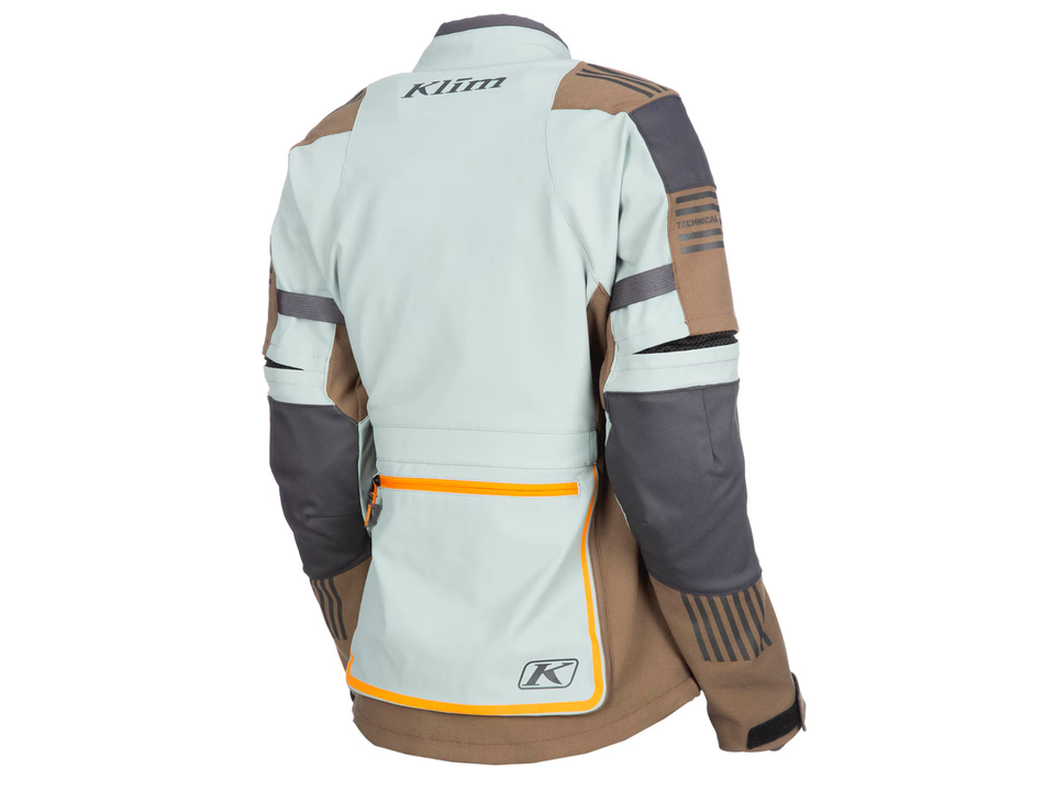 Women’s Light Blue Brown Motorcycle Adventure Jacket Touring Waterproof ...
