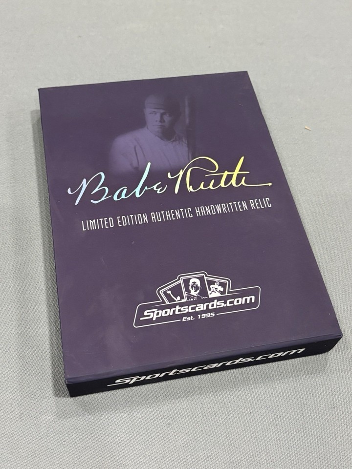 BABE RUTH Limited Edition Authentic Handwritten Relic Card Beckett ...