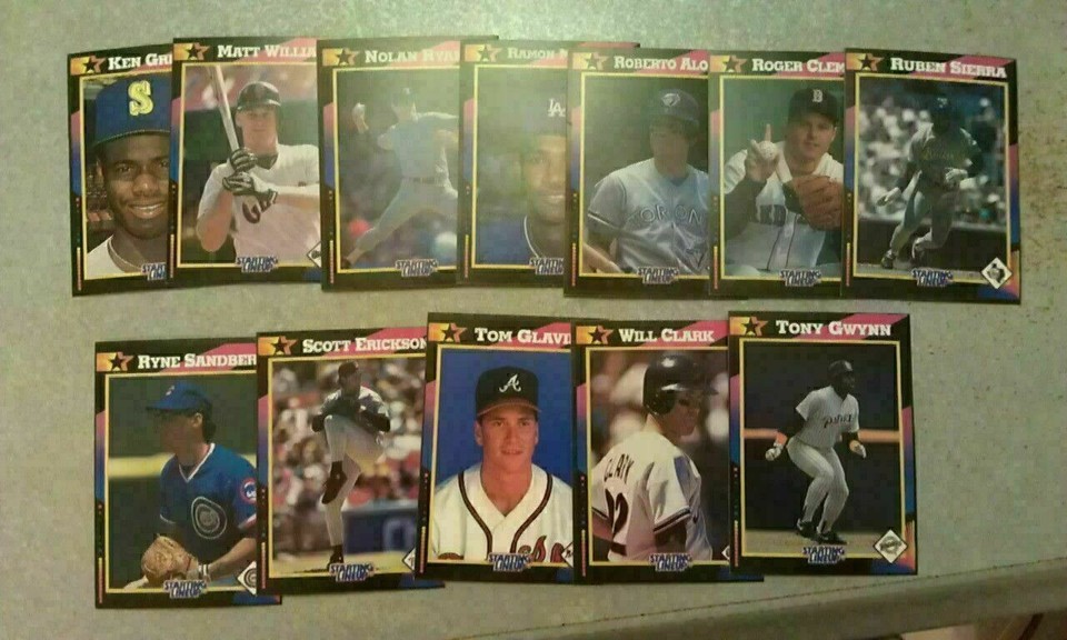 1991 1992 Starting Line Up DURACELL Series 1 2 MISCUTS OVERSIZE ODD YOU ...