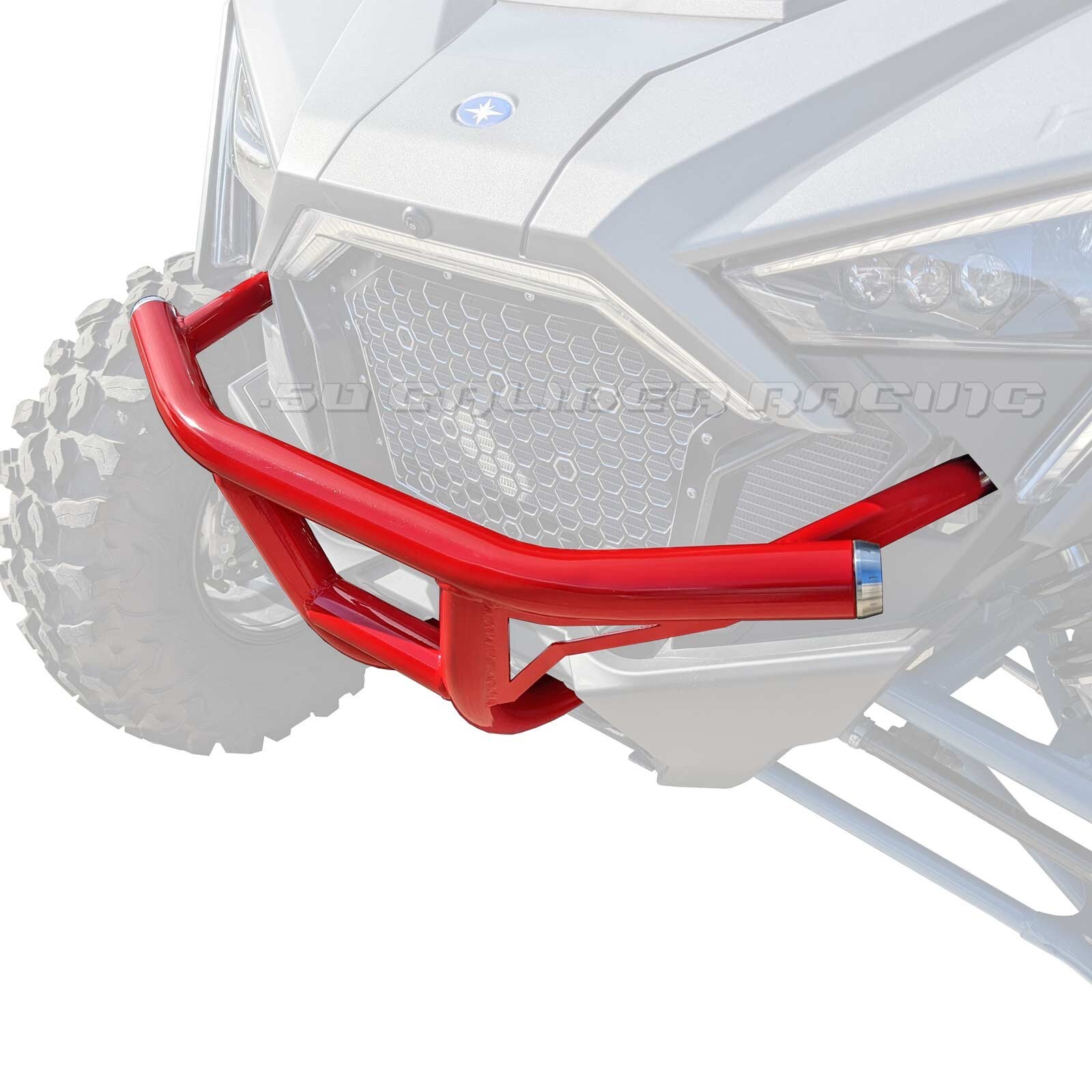 RZR Pro XP Front Bumper Brush Guard Made in the USA Red Powdercoat | eBay