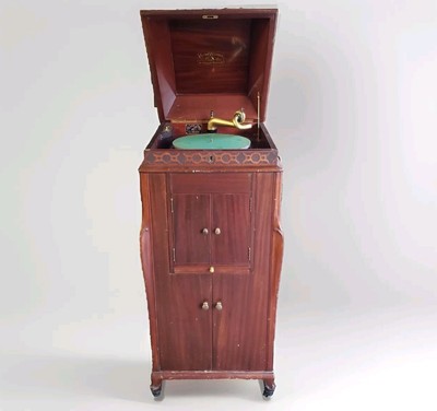 1909 Victor VTLA Victrola Cabinet Phonograph Console - Mechanically ...