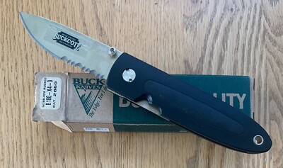 BUCK 180 BUCKCOTE CROSS LOCK KNIFE NEVER USED IN BOX N15 | eBay