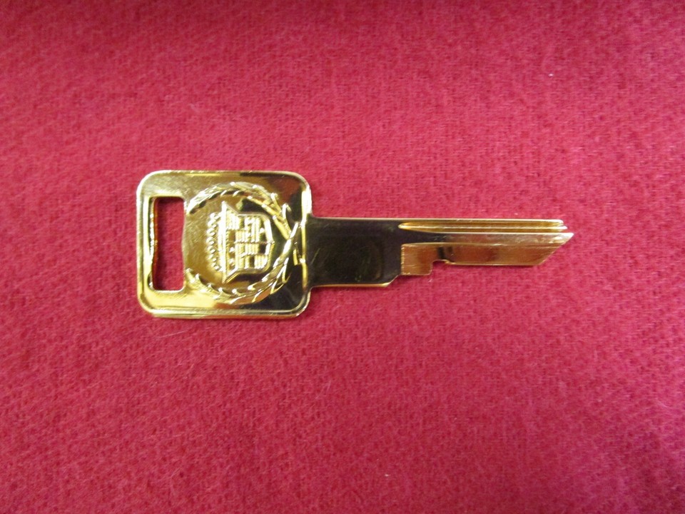 OEM Gold Cadillac Key Ignition Blank ' AA ' Gold Crest New Old Stock | eBay