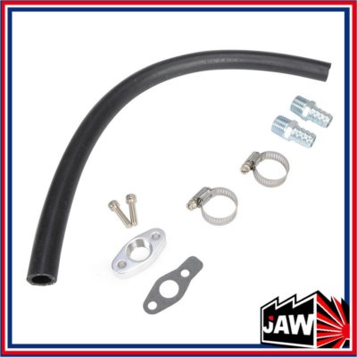 Turbo Oil Drain Flexible Hose Kit Mitsubishi Lancer 4G63T EVO 4 5 6 7 8 ...