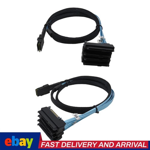 Mini SAS 36 Pin SFF-8087 to 4 SAS 29 Pin SFF-8482 Cables with 15P SATA ...