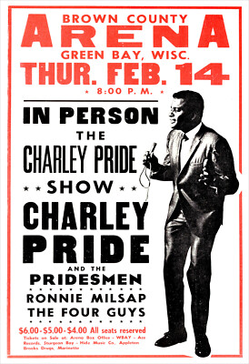 Charlie Pride concert poster print | eBay