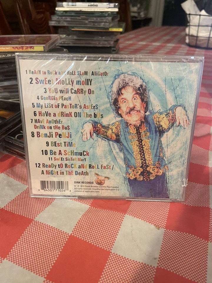 David Arvedon And The Psychopaths SEALED CD Lieutenant Salt's Solitary ...