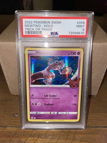 2022 Pokemon #056 Mewtwo Holo Trick or Trade PSA 9 Graded Mint ...