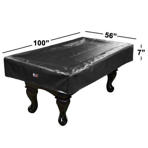 Used. 8ft Blk Heavy Duty Leatherette Pool Table Cover Billiard Table ...