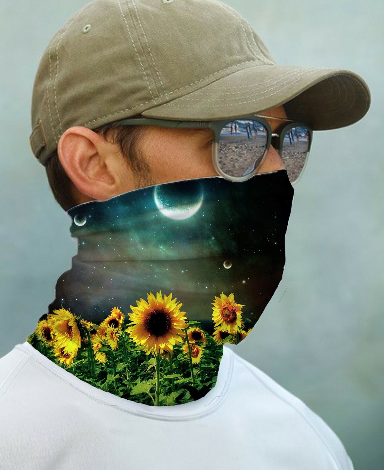 SUN GAITER Mask UPF 50+ UV Protect Outdoor Sport Face Neck Sun ...