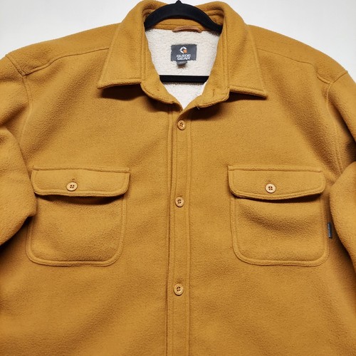 Guide Gear Men's Solid Sherpa Lined Fleece Jacket Buckthorn Brown XXL ...