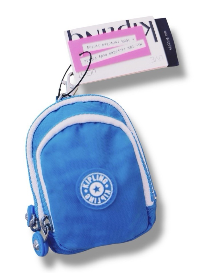 kipling Mini Backpack Seoul Keychain Bouncy Blue | eBay UK