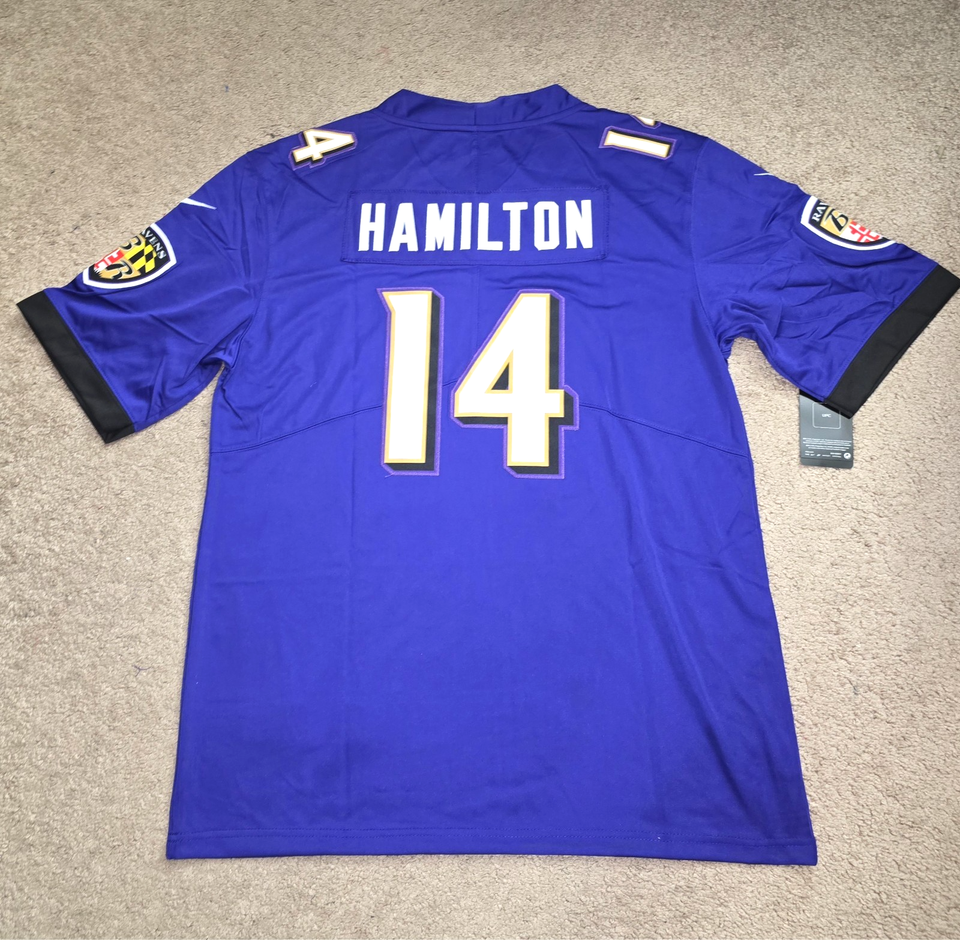 Kyle Hamilton #14 Stitched Purple Ravens Men's Jerseys | eBay