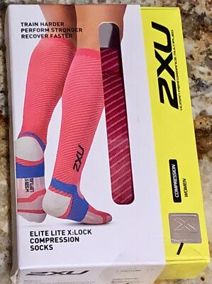 2XU Elite Lite X:Lock Compression OTC Running Recovery Socks Pink ...