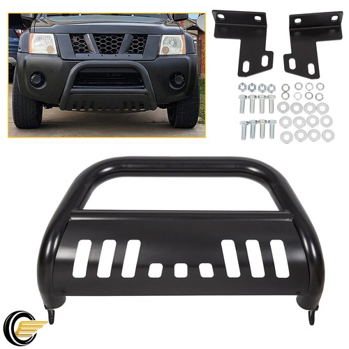 3" Black For Nissan Frontier 2005-21 Front Bumper Grille Bull Brush ...