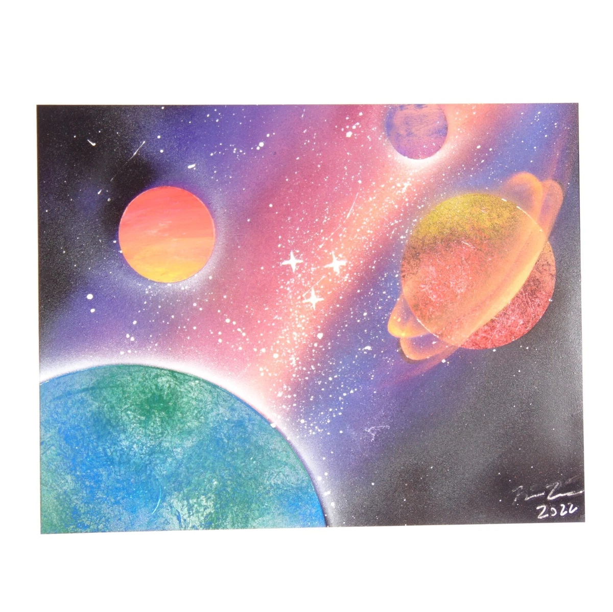 Spray Paint Art Space Scene