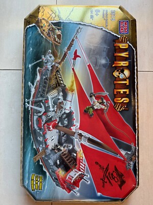 MEGA BLOKS PYRATES ADMIRAL SCATHES PREDATOR FIGURES SET 3619 PIRATE ...