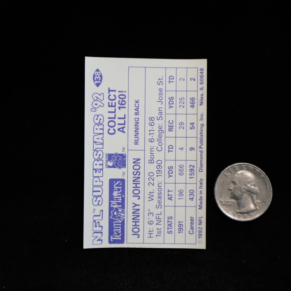 1992 Johnny Johnson Phoenix Cardinals Diamond Superstars #138 | eBay