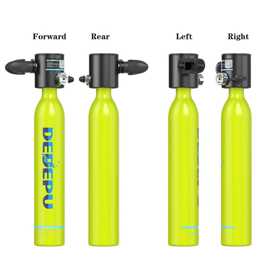 0.5L Mini Oxygen Cylinder Scuba Diving Tank Portable Underwater Air ...