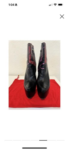 Christian Louboutin 20 Anniversary Graffty Daff Botties EU 39.5 Black ...