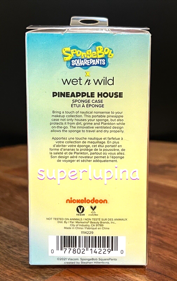 Wet N Wild x SPONGEBOB Squarepants Pineapple House ORANGE Sponge Case ...